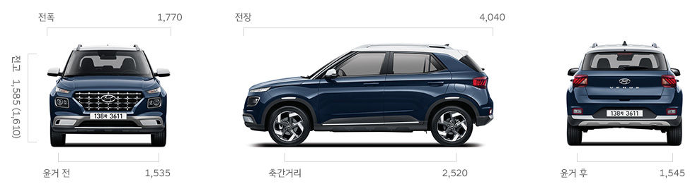 가성비 소형 Suv 현대 베뉴 2024 가격 특징 색상 출고기간
