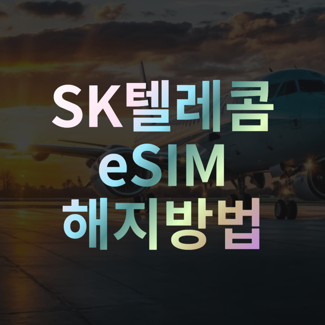 SK 텔레콤 SKT eSIM 해지 방법 정리