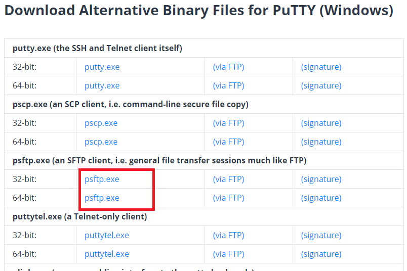 PSFTP를 사용해 SFTP로 파일을 전송해보자! (사용법 & 명령어) :: IT is Guide