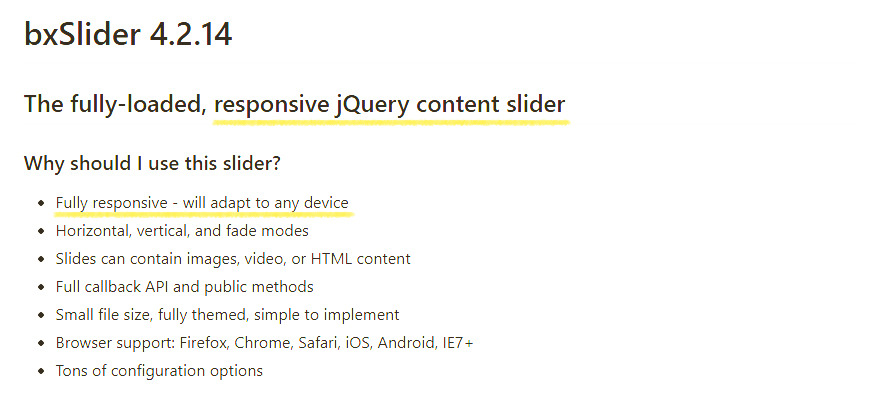 [jQuery] 반응형 bxSlider