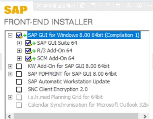 SAP GUI 설치 및 접속 방법