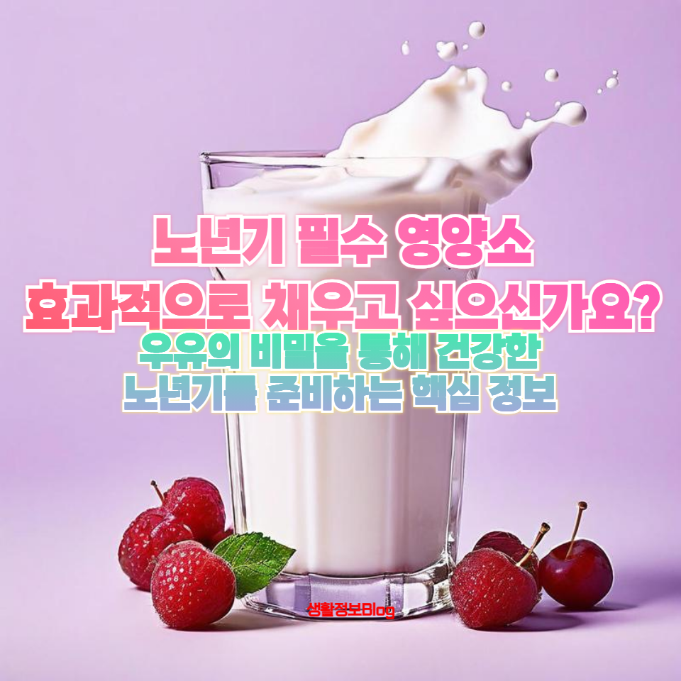 우유의 비밀을 통해 건강한 노년기를 준비하는 5가지 핵심 정보를 확인하세요 칼슘과 영양소가 풍부한 우유로 뼈 건강과 영양