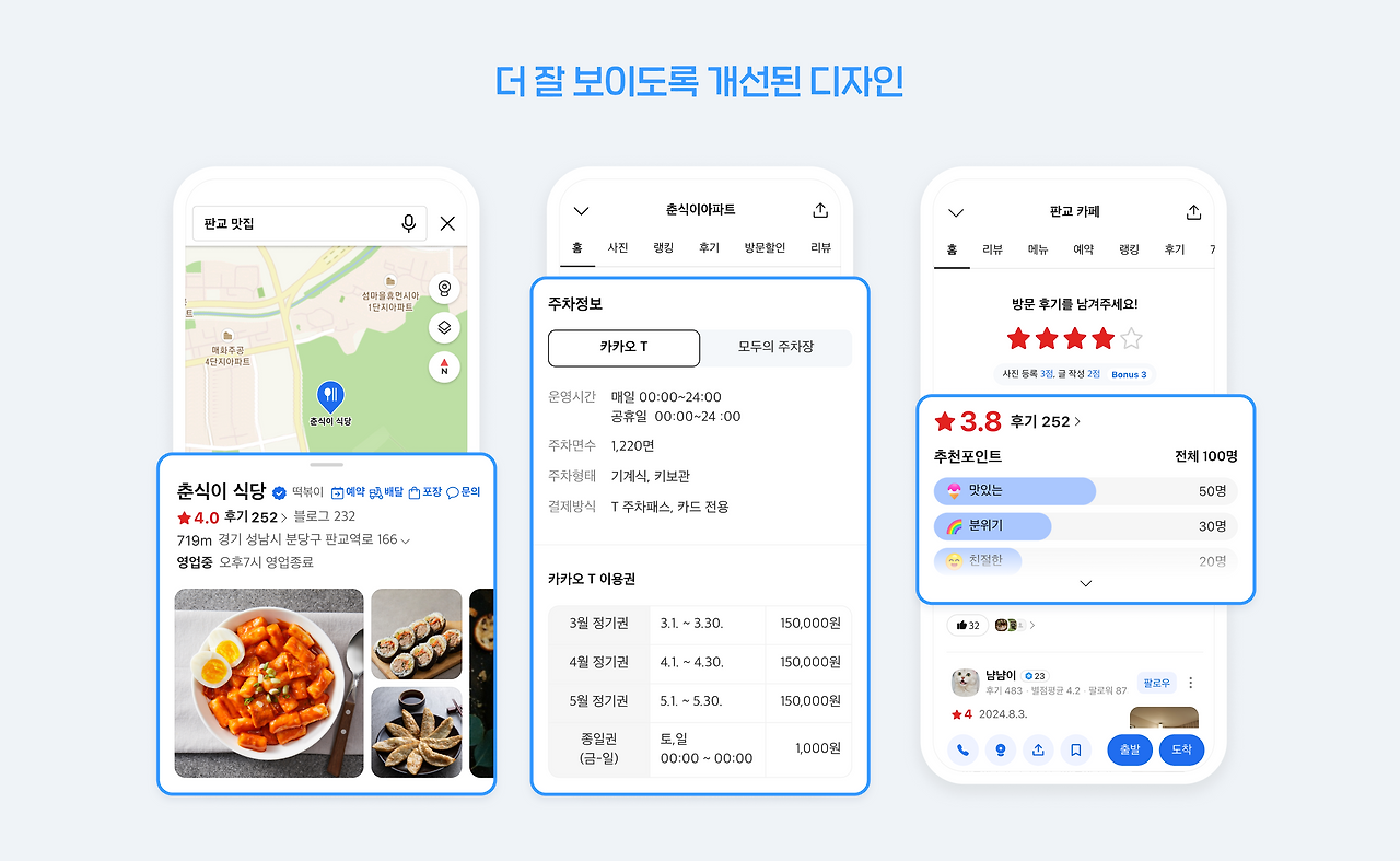 카카오맵 App 장소상세가 새로워졌습니다