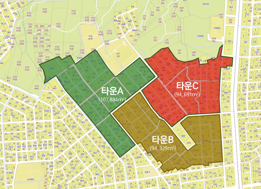 화곡4동 등촌2동 모아타운 구역도 입니다 화곡동4 모아타운 재개발