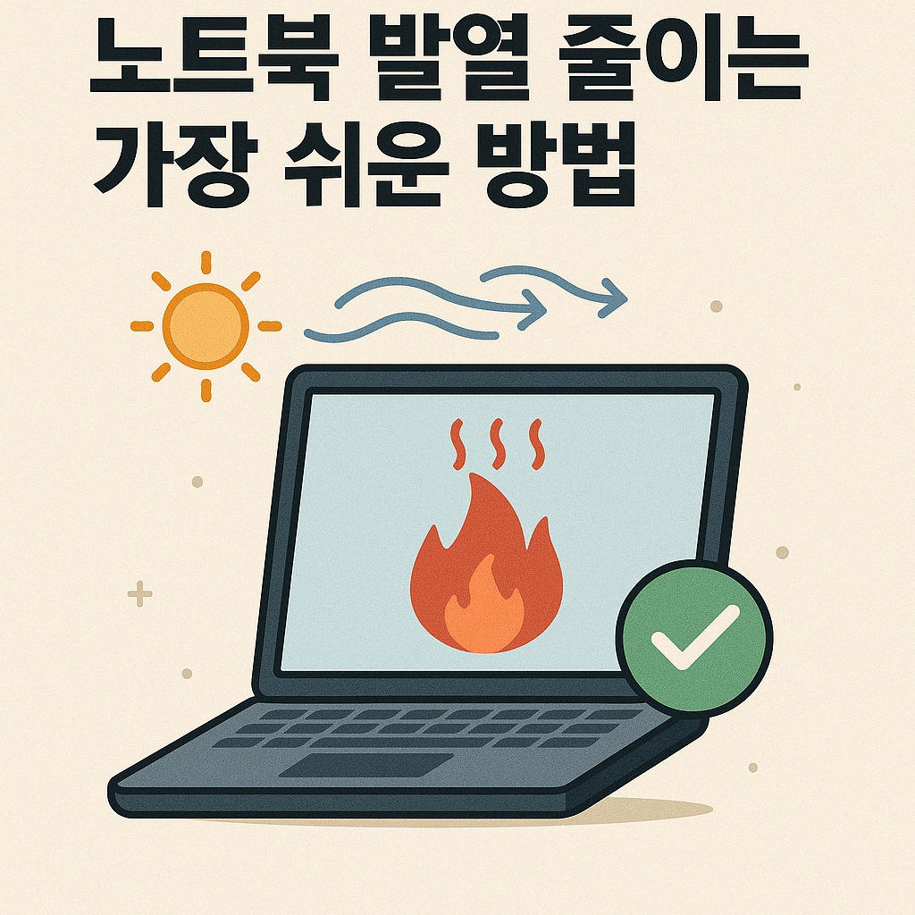 노트북 발열 줄이는 가장 쉬운 방법