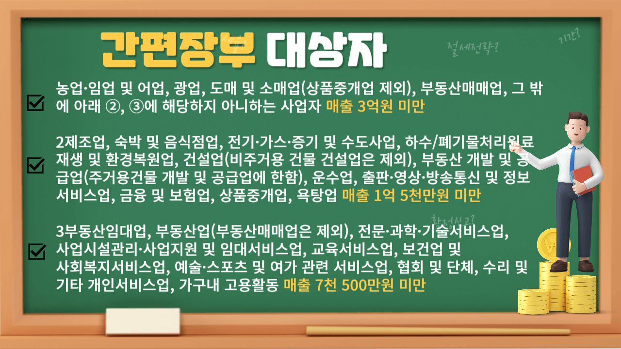 복식부기 Vs 간편장부 대상 및 서식 다운로드