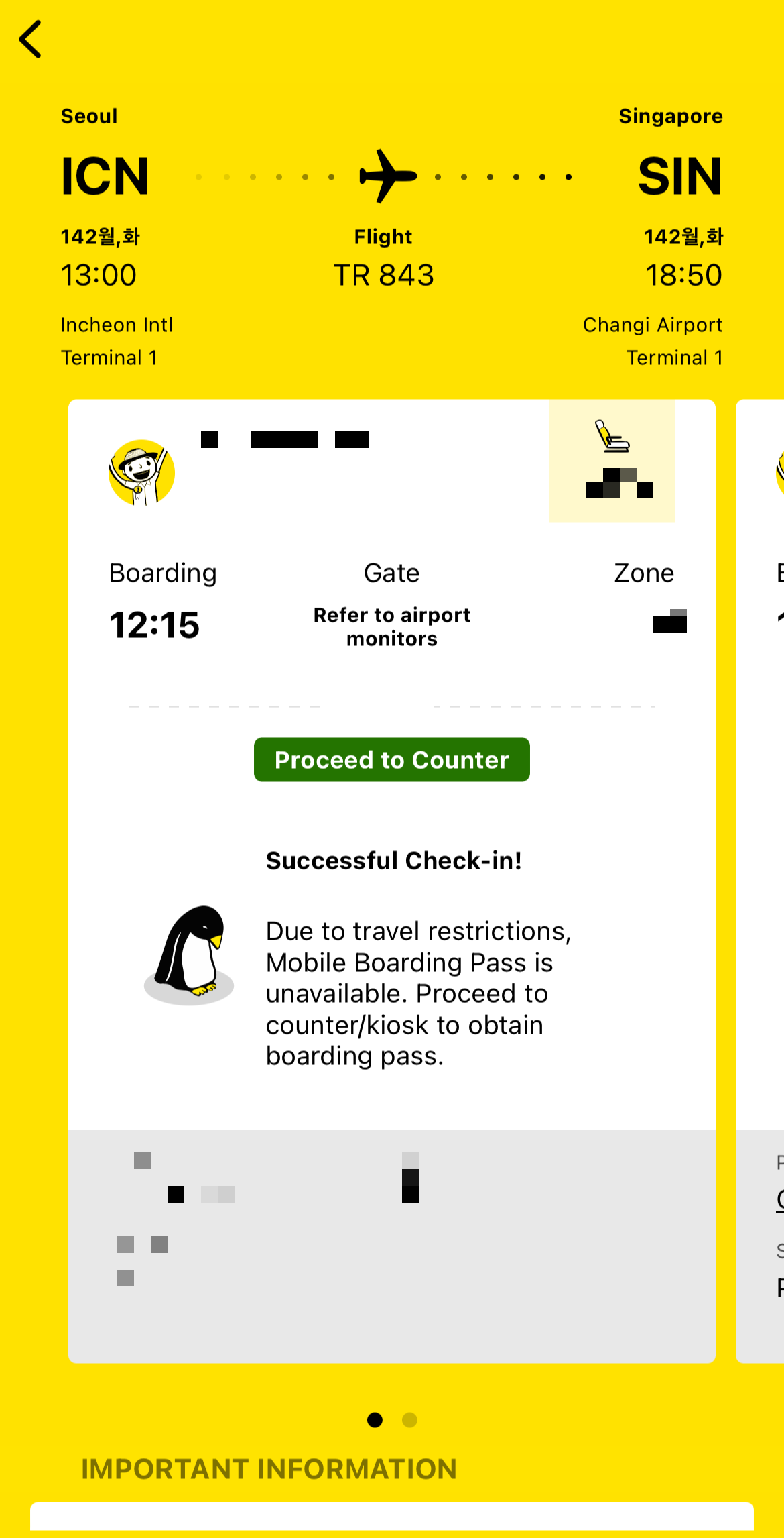 스쿠트(Scoot) 항공 앱 체크인하는 방법 — Jiwon DEV