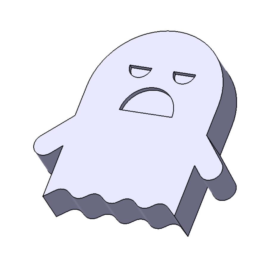 3D 프린터 샘플 파일(STL, GCODE) - 1. 갤럭시 유령 (Galaxy Ghost)