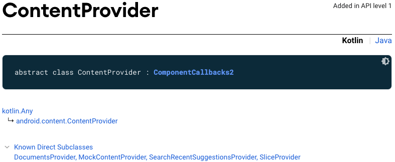 Contentprovider 와 ContentResolver 이용한 CRUD # Mime-type Uri