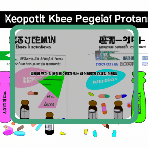 글루콤 효과와 부작용 가격 먹는법 상세 후기 대체 가능한 의약품도 확인하세요 소소 일상을 즐기자~