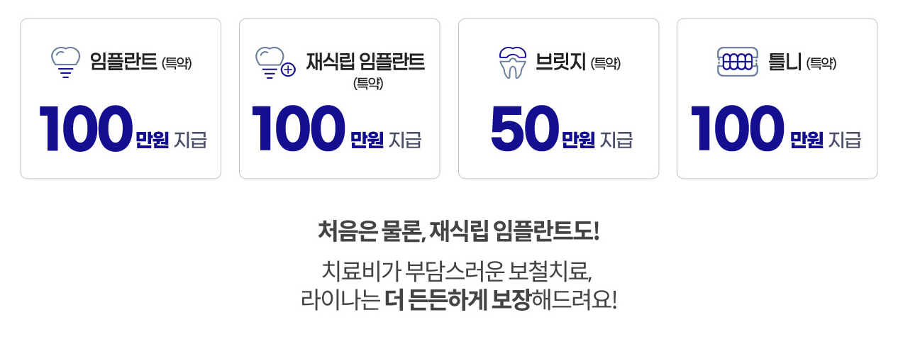 라이나생명 치아보험 청구서류 및 청구방법 치아보험 보장내역 및 보장금액