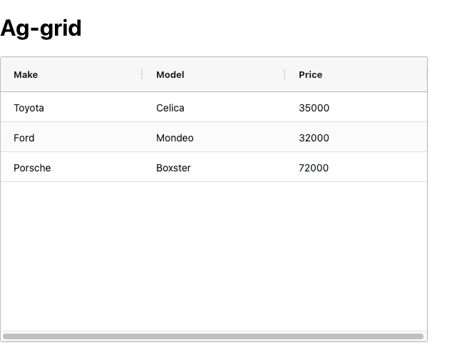 [React] AG Grid — 콩챠무 개발