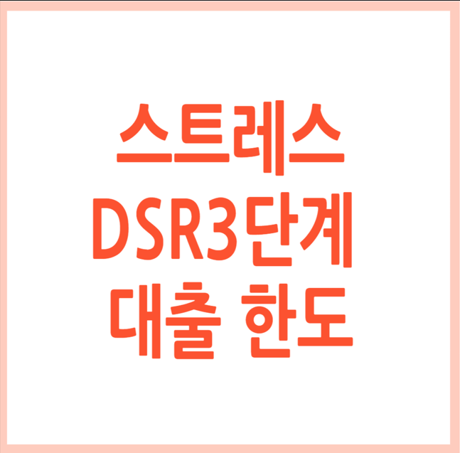 2025년 7월부터 시행되는 스트레스 DSR 3단계 가이드(DSR 2단계와 차이점)