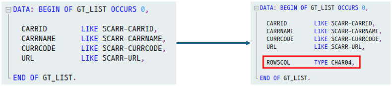 SAP ALV ROW Color 설정 :: 감자