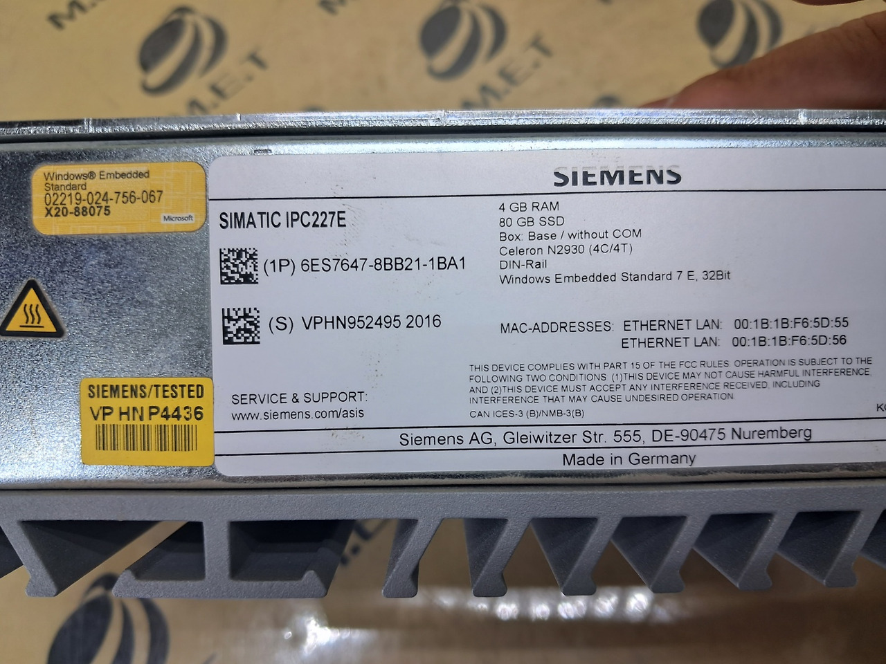 [NANOBOX PC] SIEMENS SIMATIC IPC227E /구매 수리 단종품지원 / (주)엠이티