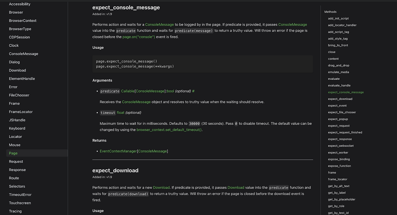 playwright python page 객체 expect_ method 정리 + set_input_files()와 비교
