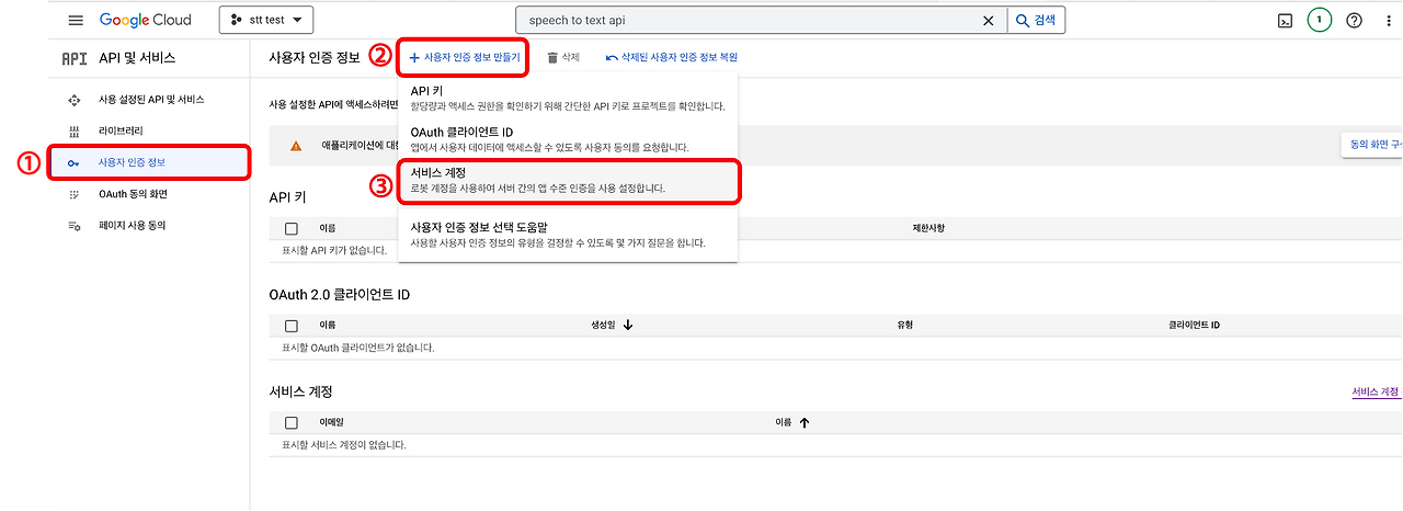 Google Cloud STT API 세팅 및 실행