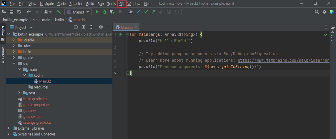 IntelliJ GitHub 연동