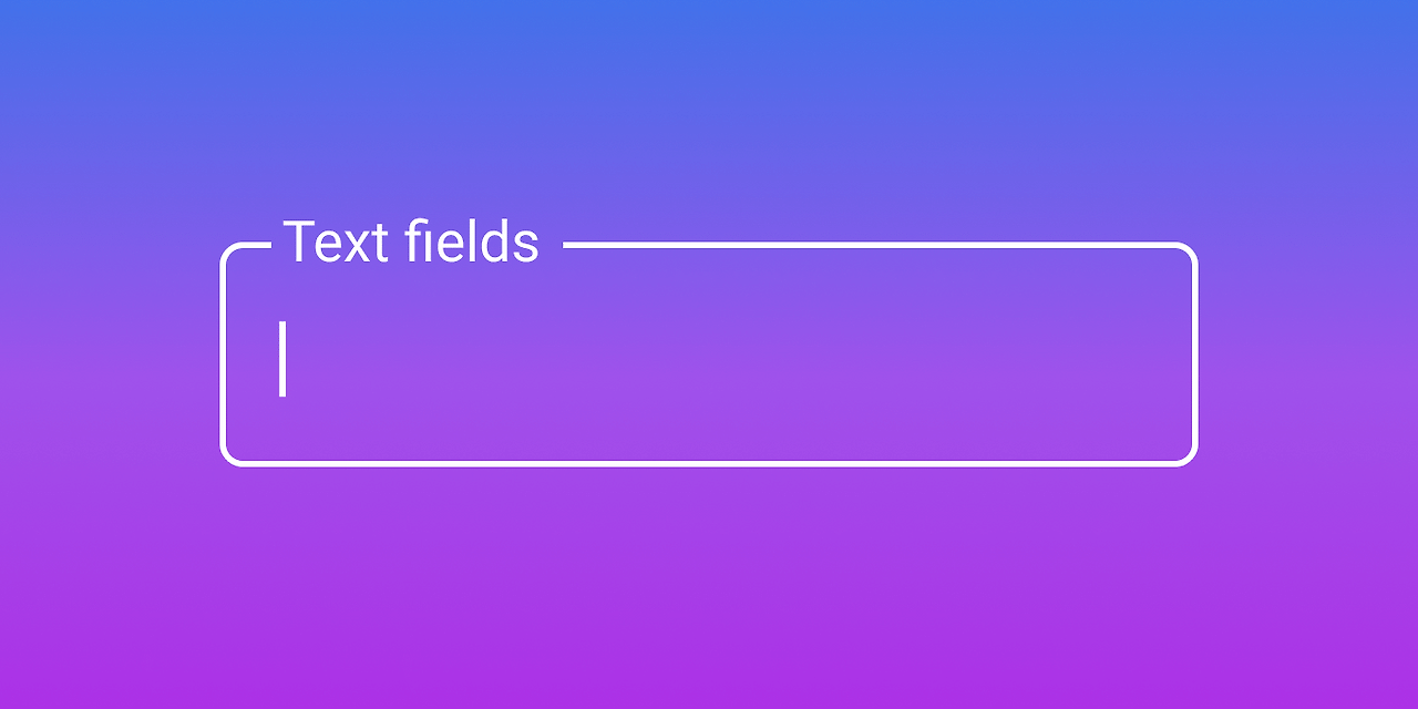 UI 디자인 가이드 : Text fields