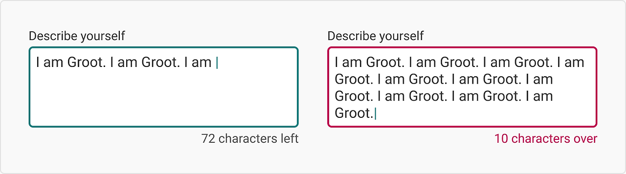 UI 디자인 가이드 : Text fields