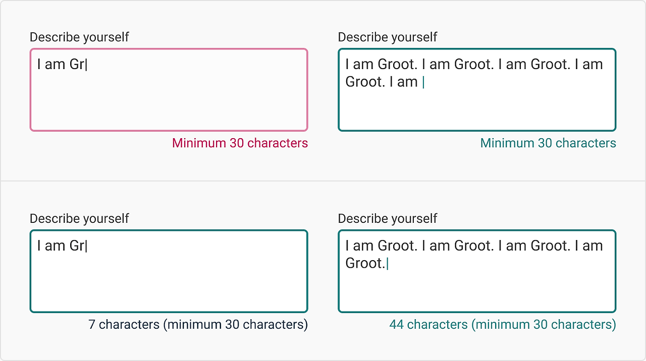 UI 디자인 가이드 : Text fields