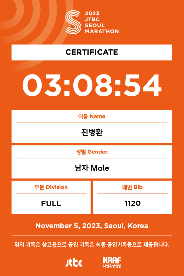 2023 Jtbc 서울마라톤