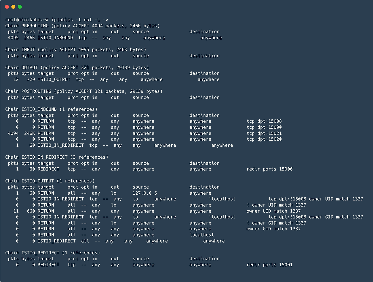 istio proxy의 작동원리