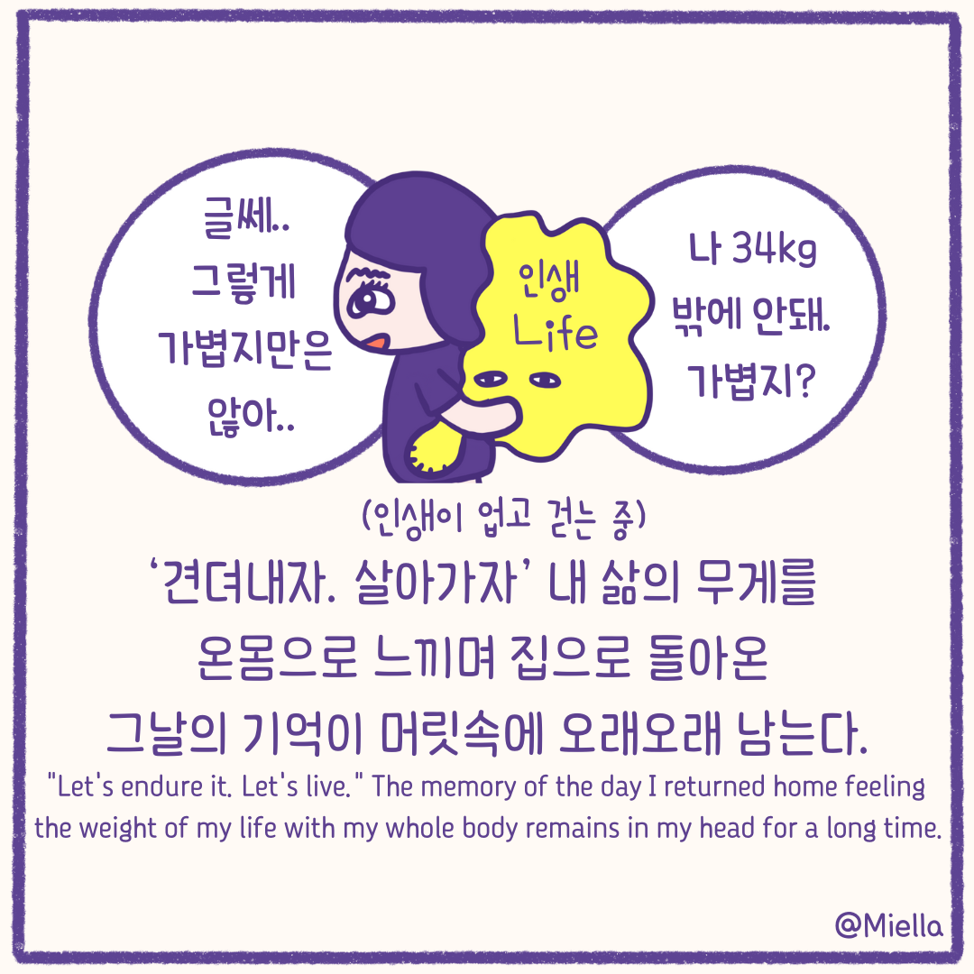 나의 인생의 무게 34kg