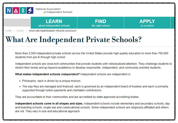 Private & Independent Schools