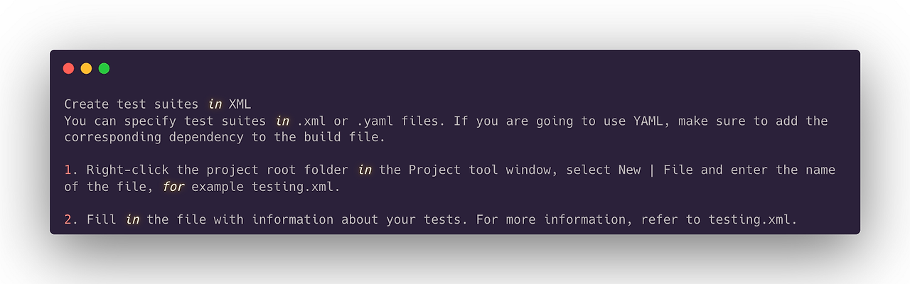 IntelliJ에서 TestNG XML 템플릿 생성하기