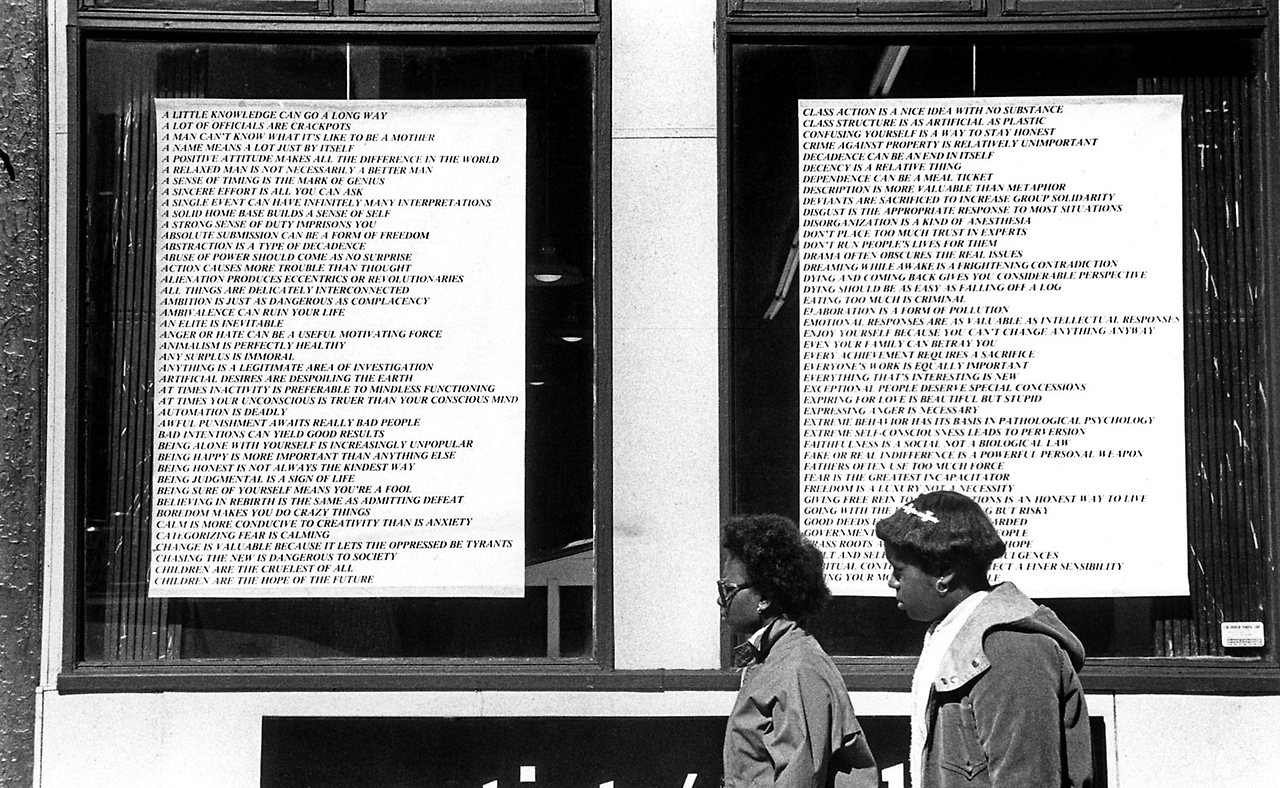 제니 홀저(Jenny Holzer), '불화'의 텍스트