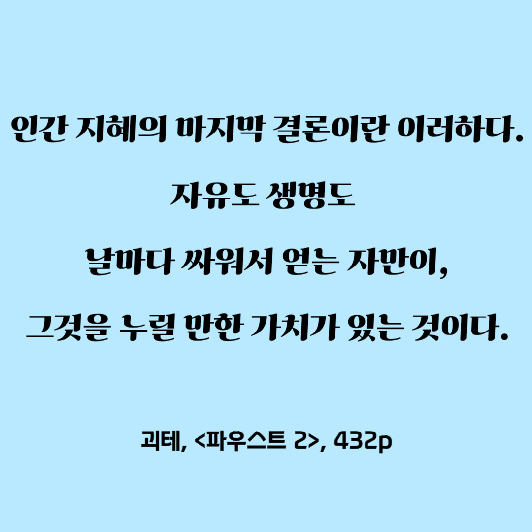 북 리뷰 요한 볼프강 폰 괴테