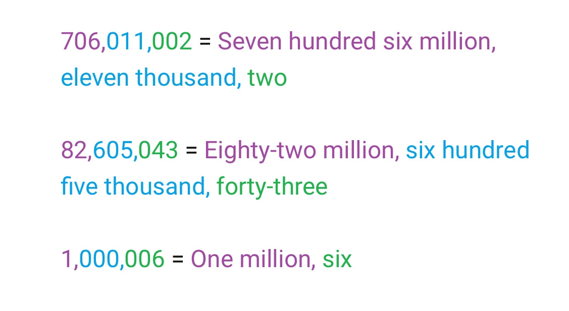 123,456,789 영어로 어떻게 읽어?