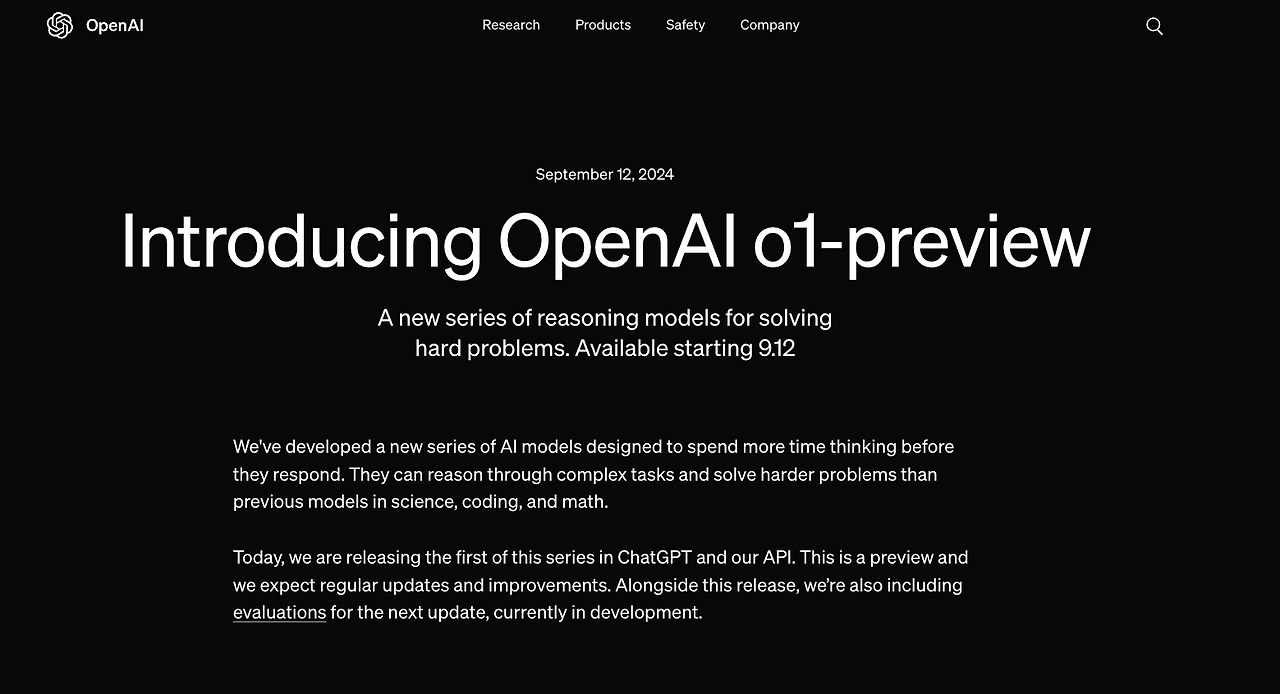 openGPT o1-preview 소개
