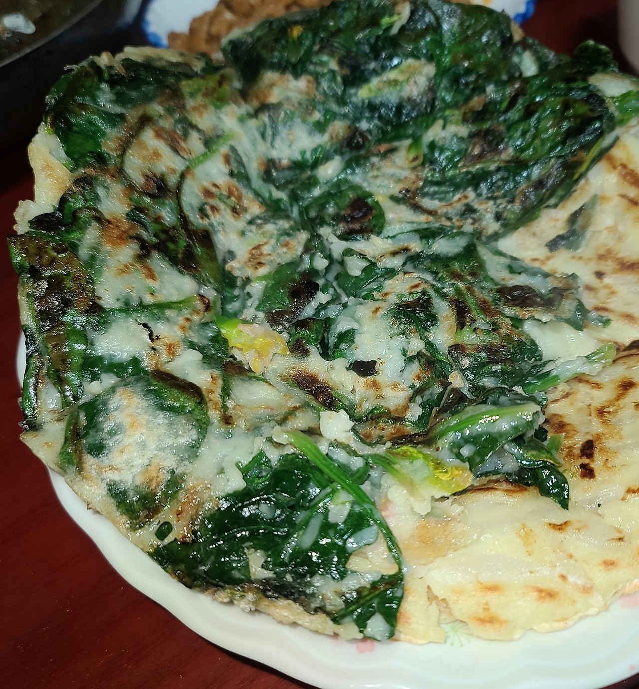 시금치 요리 백태