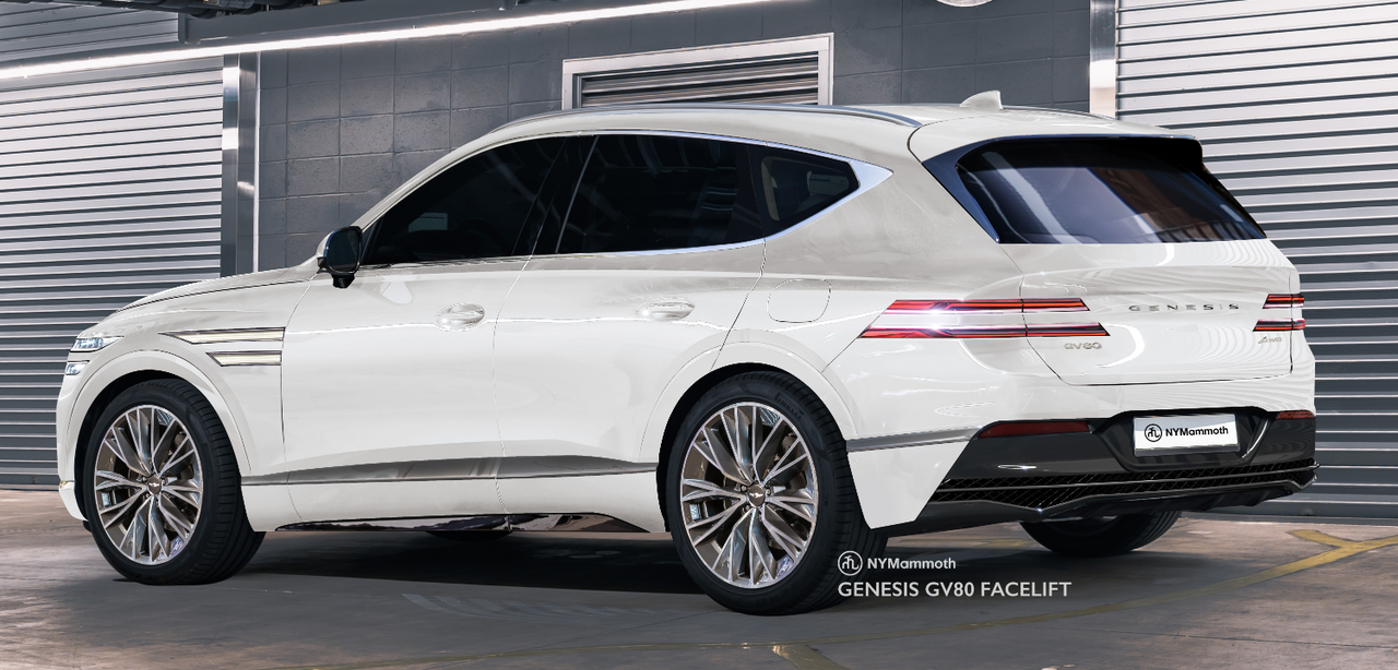 "벤틀리를 넘어섰다?" 제네시스 GV80 F/L 예상도