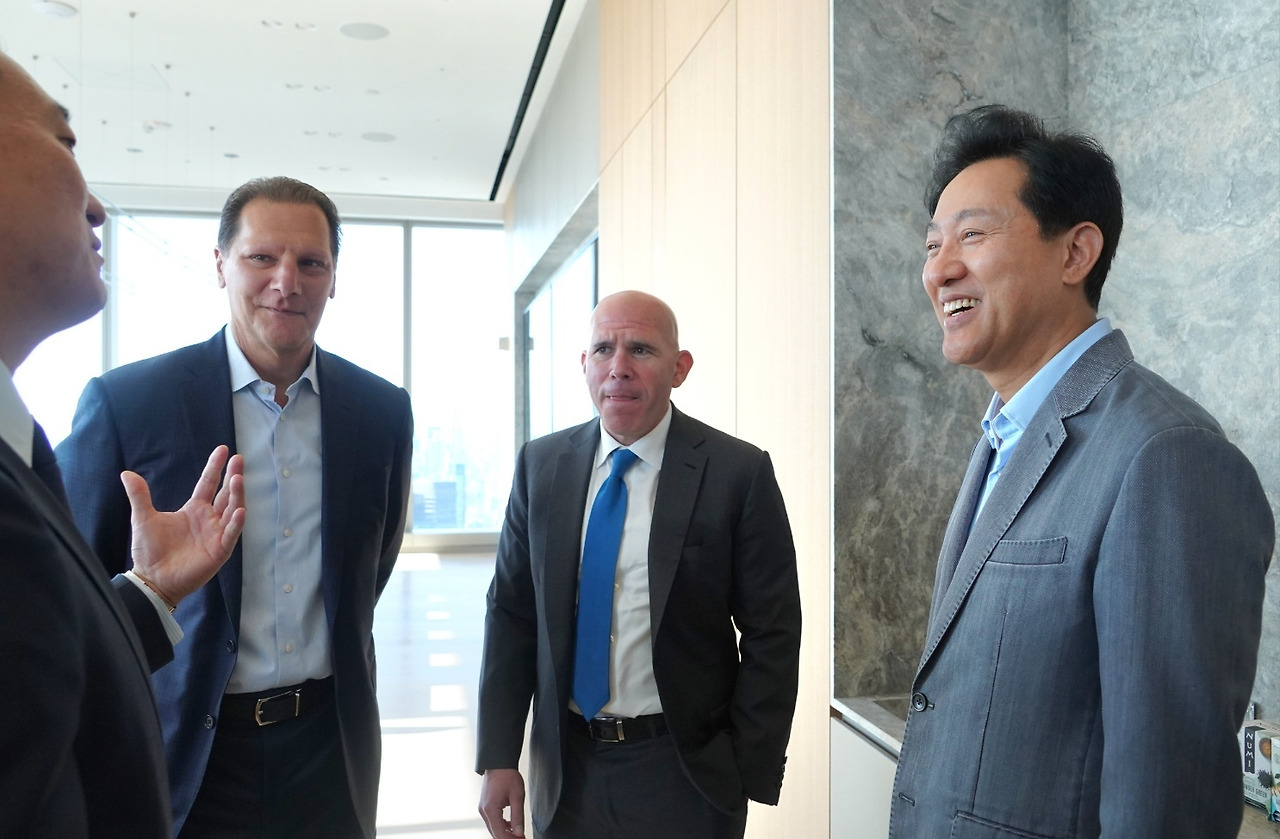 마스턴, 美서 오세훈 시장 등에게 초고층 개발사업 소개