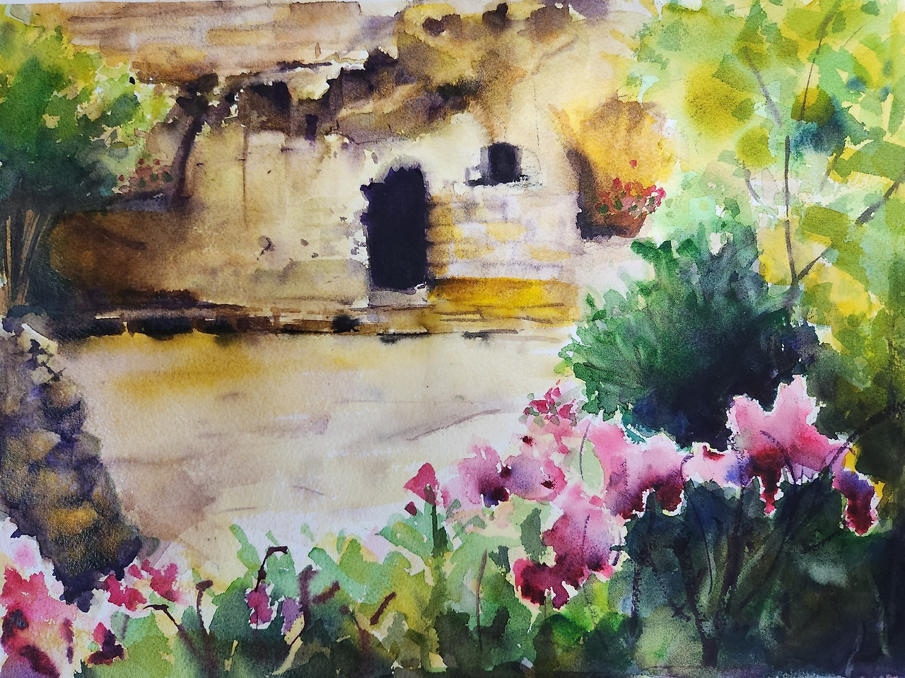 예수님 무덤을 그리는 감동