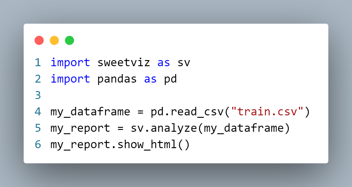 효율적으로 EDA를 하자! - sweetviz편