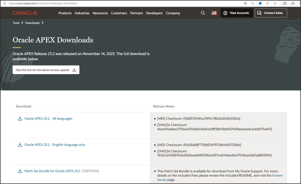 1장. Oracle Apex 설치 (Oracle 19c)