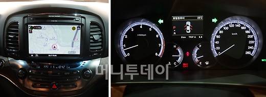 사진 뉴체어맨 W의 계기판과 네비게이션
