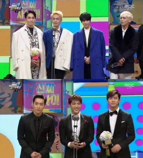 [MBC방송연예대상]2PM-샤이니, 가수부문 인기상 수상
