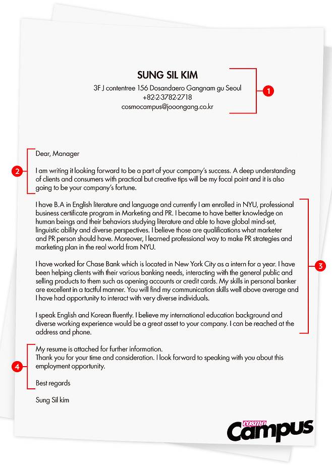 처음 쓰는 영문 커버레터 어떻게 쓸까