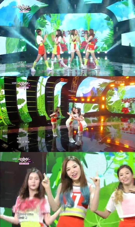 뮤직뱅크 레드벨벳 깜찍함의 대명사로 행복