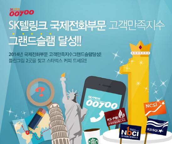 Sk텔링크 국제전화 고객 감사 이벤트 진행
