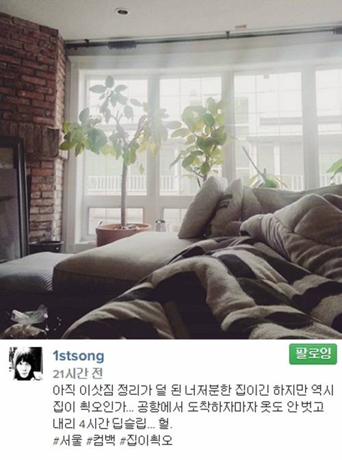 송경아 집공개 벽난로까지 갖춘 감각적 인테리어