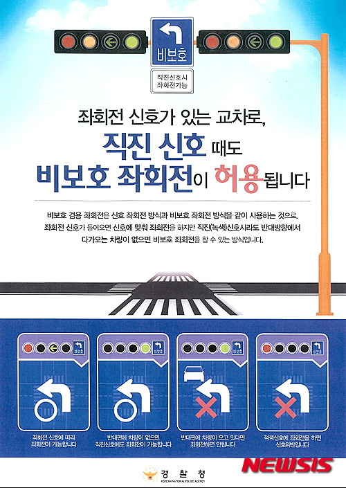 강원청 비보호 겸용 좌회전 교차로 신호 개선