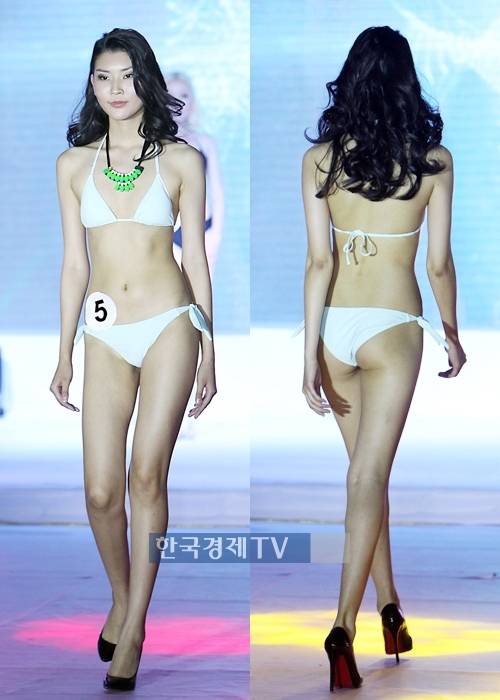 [포토]'아시아뉴스타모델 몽골' GOBI상 B.ANUJIN, 숨막히는 비키니 뒤태