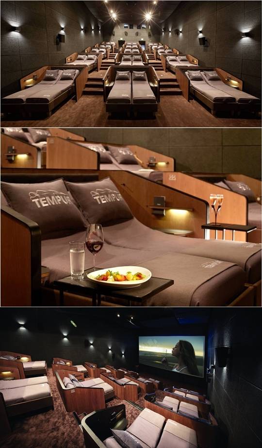 CGV, 누워서 영화 보는 침대극장 '템퍼 시네마' 오픈