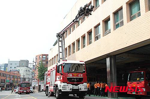 무인파괴방수탑차 조작 숙달훈련